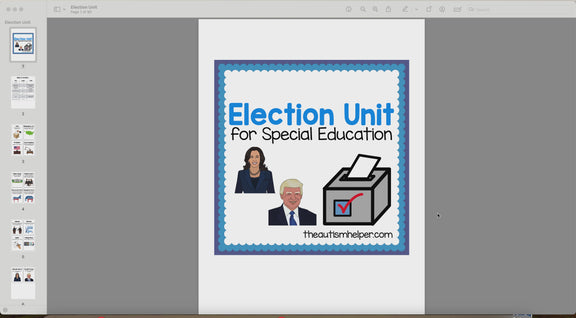 United States Election Unit {Includes 2024 Election} – The Autism Helper