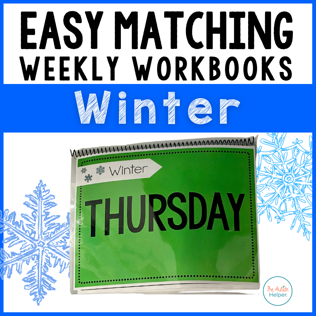 Easy Matching Weekly Workbooks - Winter Edition – The Autism Helper