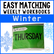 Easy Matching Weekly Workbooks - Winter Edition – The Autism Helper