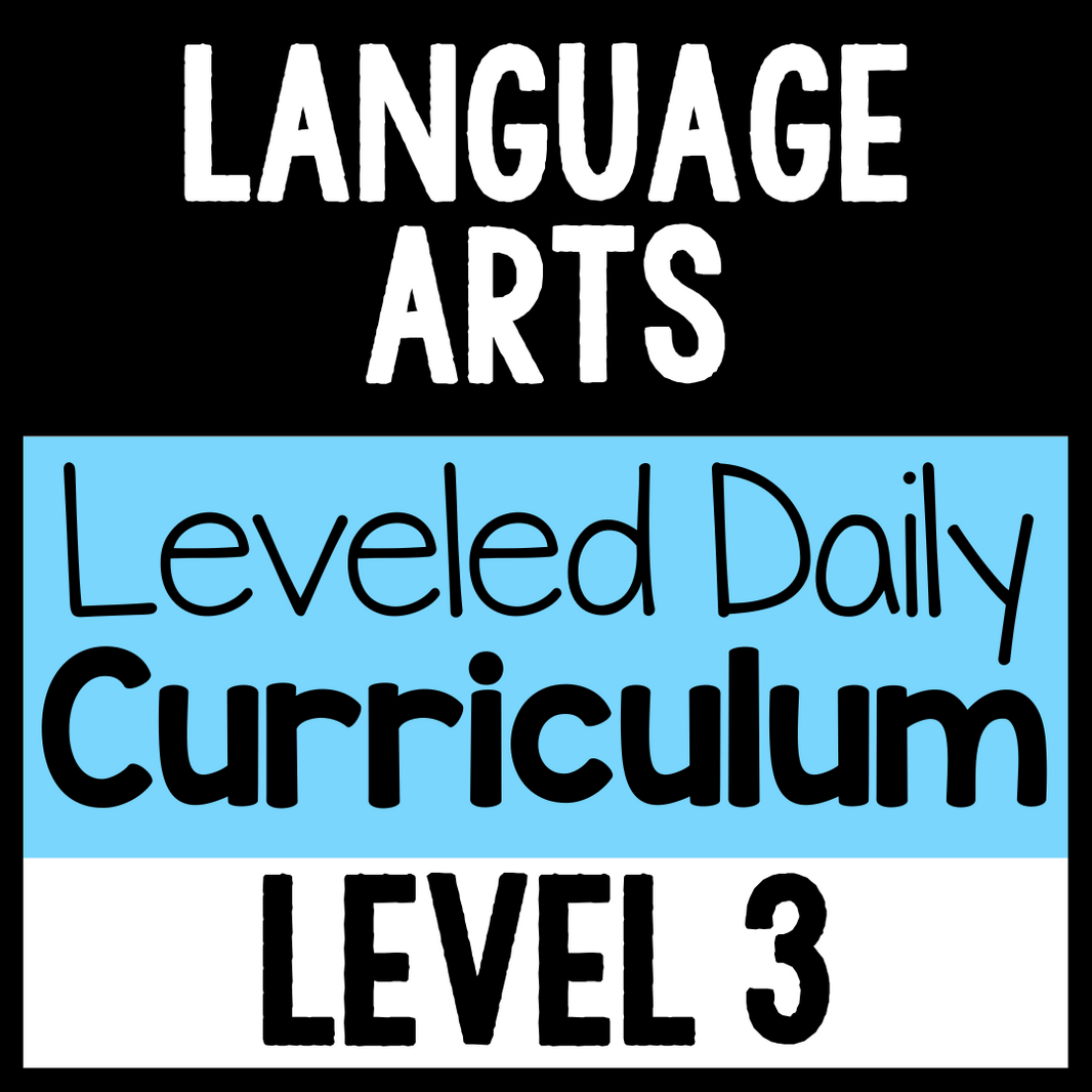 Language Arts Leveled Daily Curriculum – The Autism Helper