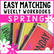Easy Matching Weekly Workbooks - Spring Edition – The Autism Helper