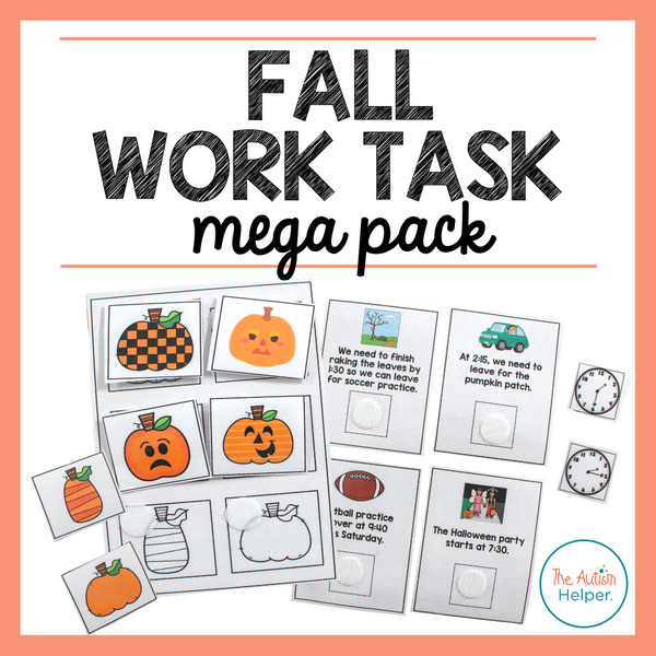 Fall Work Task Mega Pack – The Autism Helper