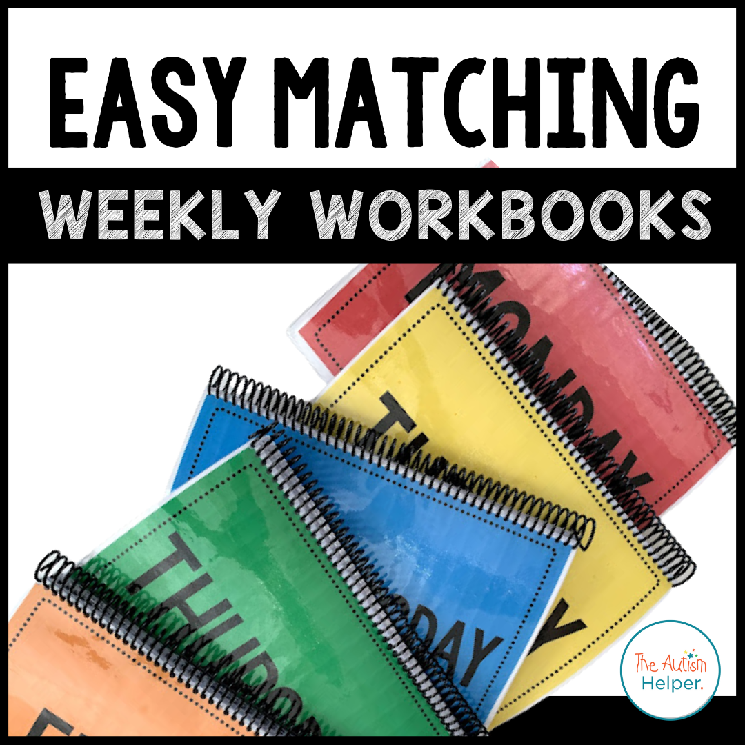 Easy Matching Weekly Workbooks – The Autism Helper