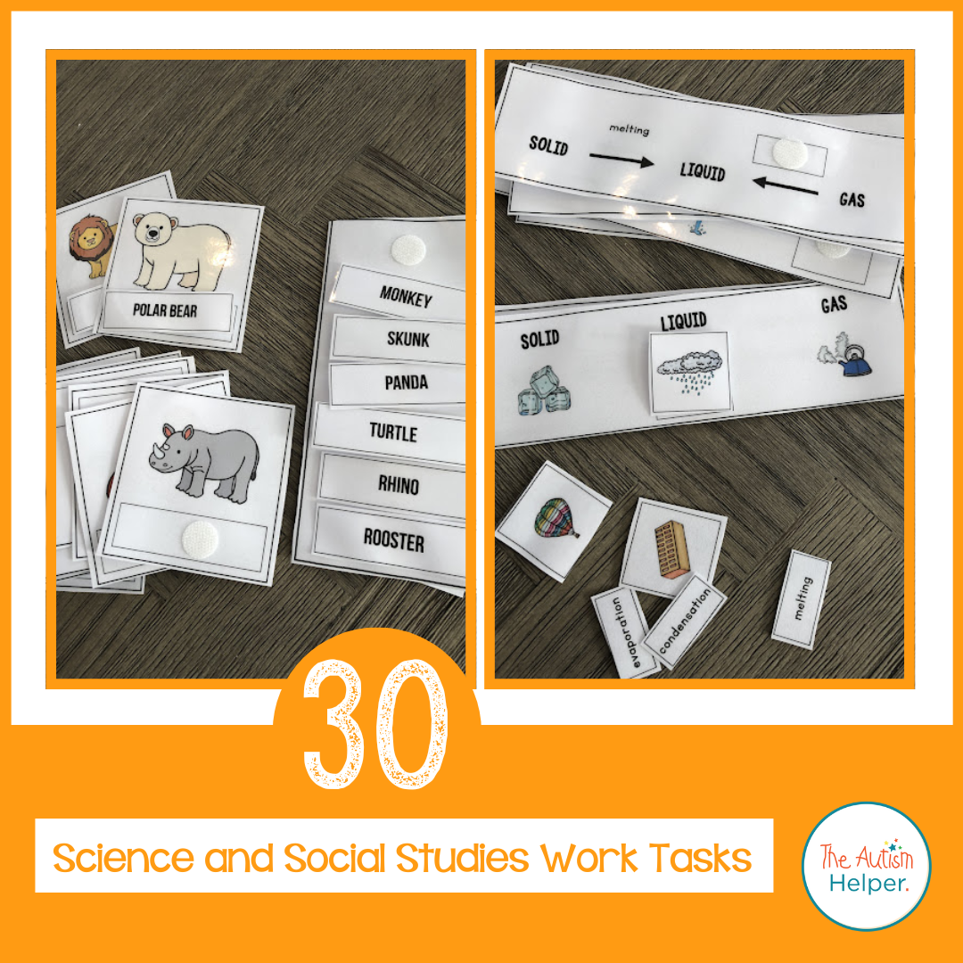 Science and Social Studies Work Task Mega Pack – The Autism Helper