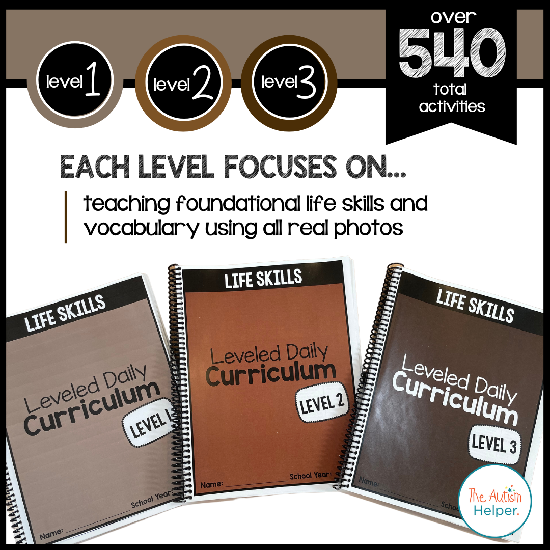 Life Skills Leveled Daily Curriculum {BUNDLE} – The Autism Helper