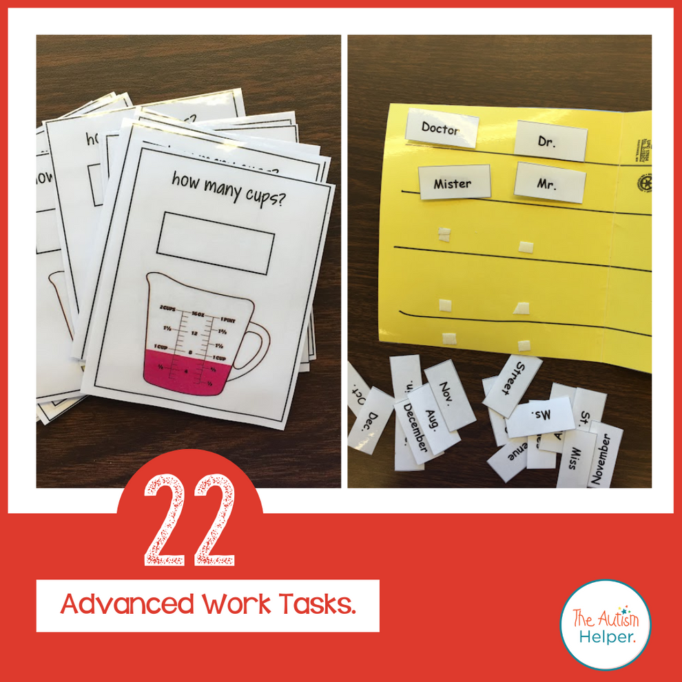 Advanced Work Task Mega Pack – The Autism Helper