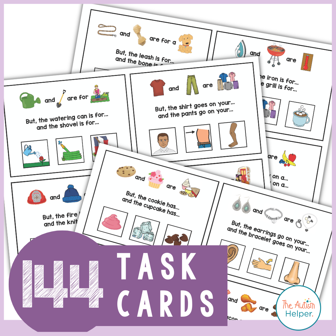 Comparing and Contrasting Task Cards – The Autism Helper
