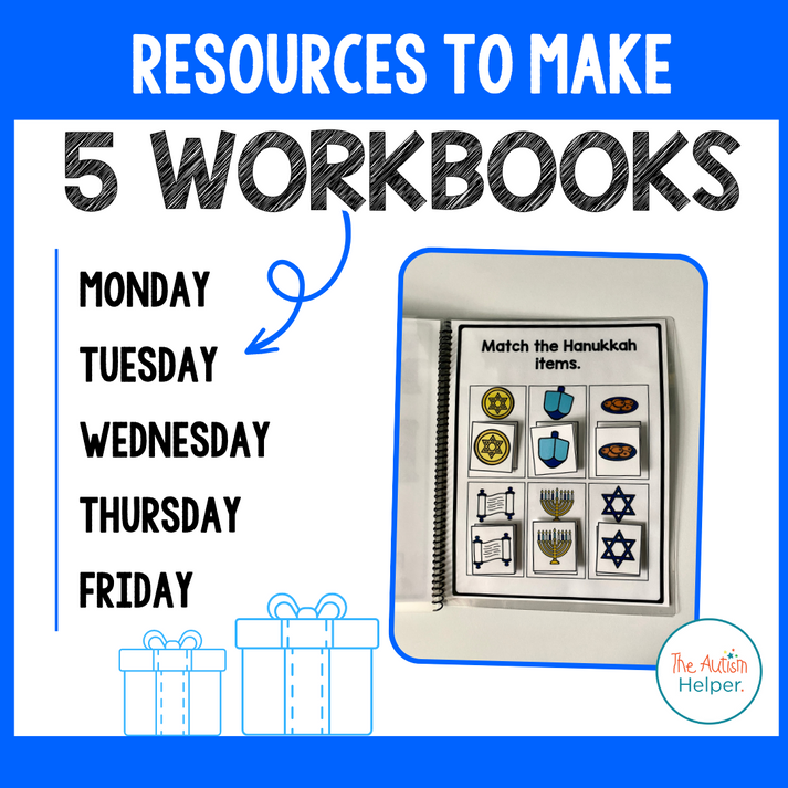 Easy Matching Weekly Workbooks - Winter Edition – The Autism Helper