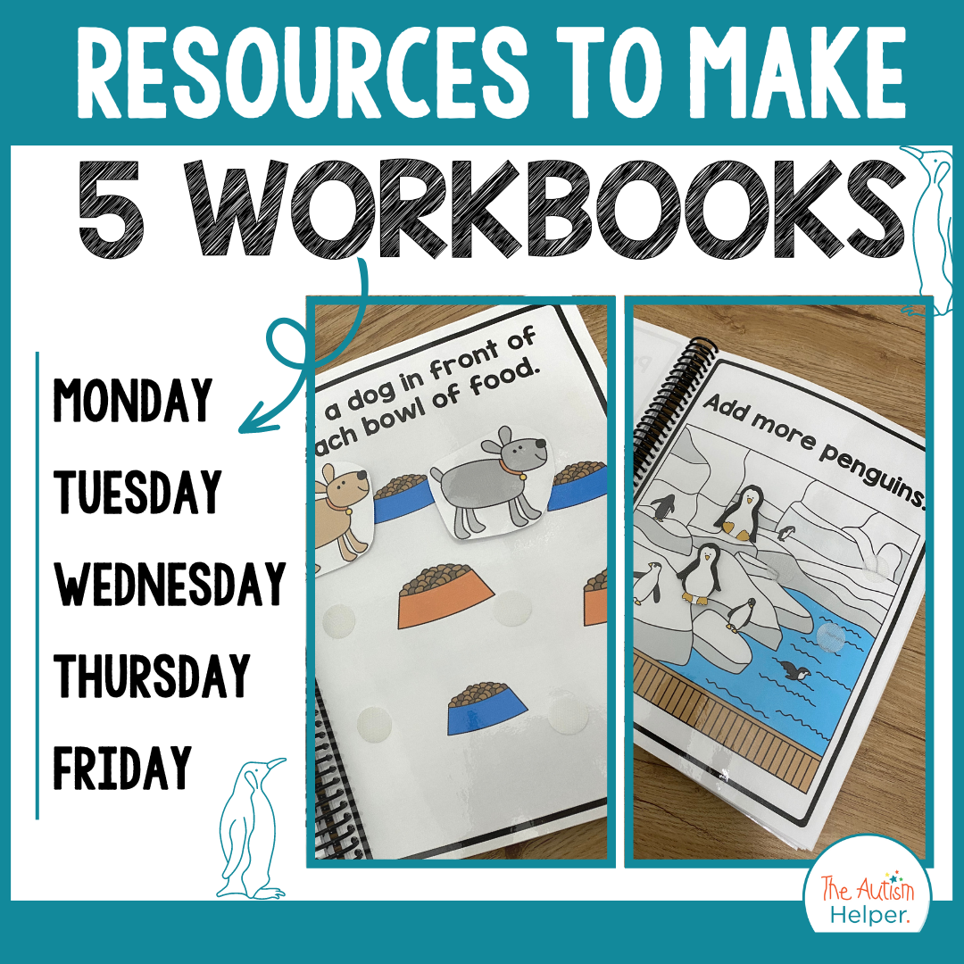 Easy Matching Weekly Workbooks - Animal Edition – The Autism Helper