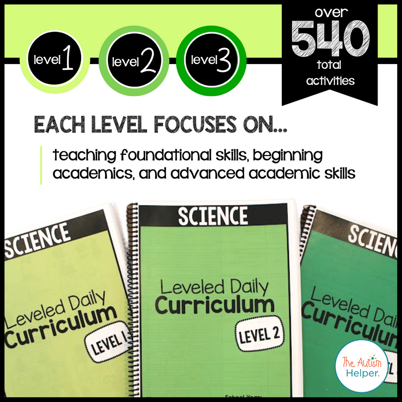 Science Leveled Daily Curriculum {BUNDLE} – The Autism Helper