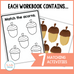 Easy Matching Weekly Workbooks - Fall Edition – The Autism Helper