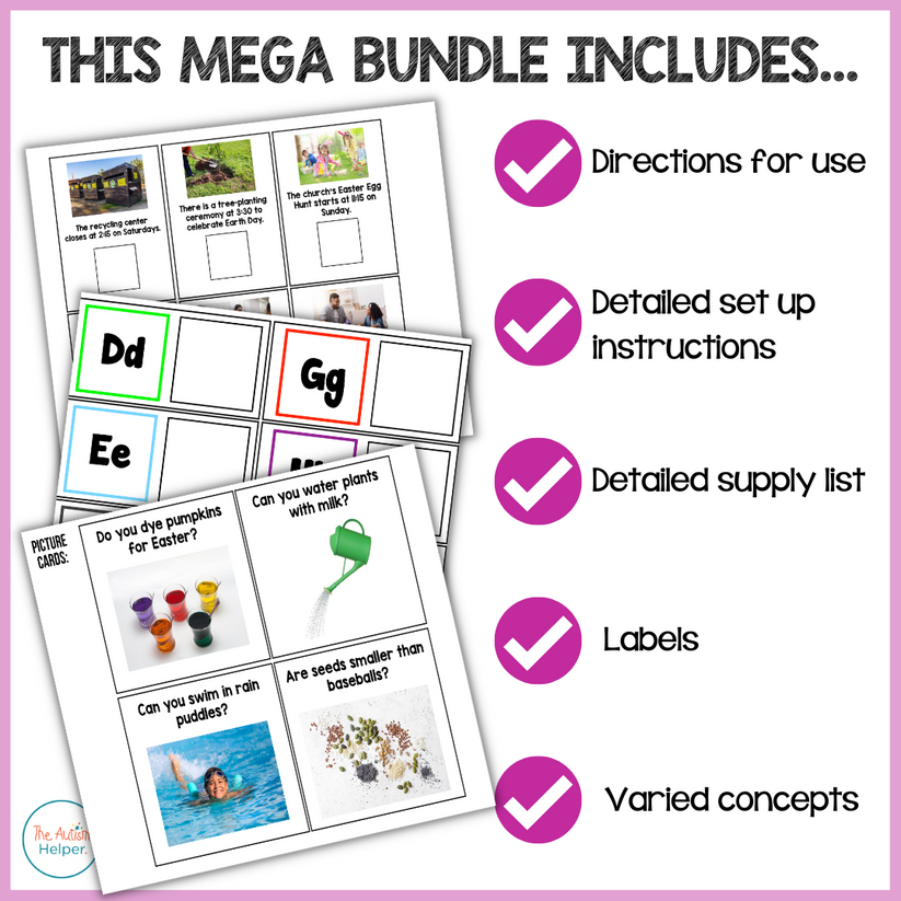 Spring Work Task Mega Pack – The Autism Helper