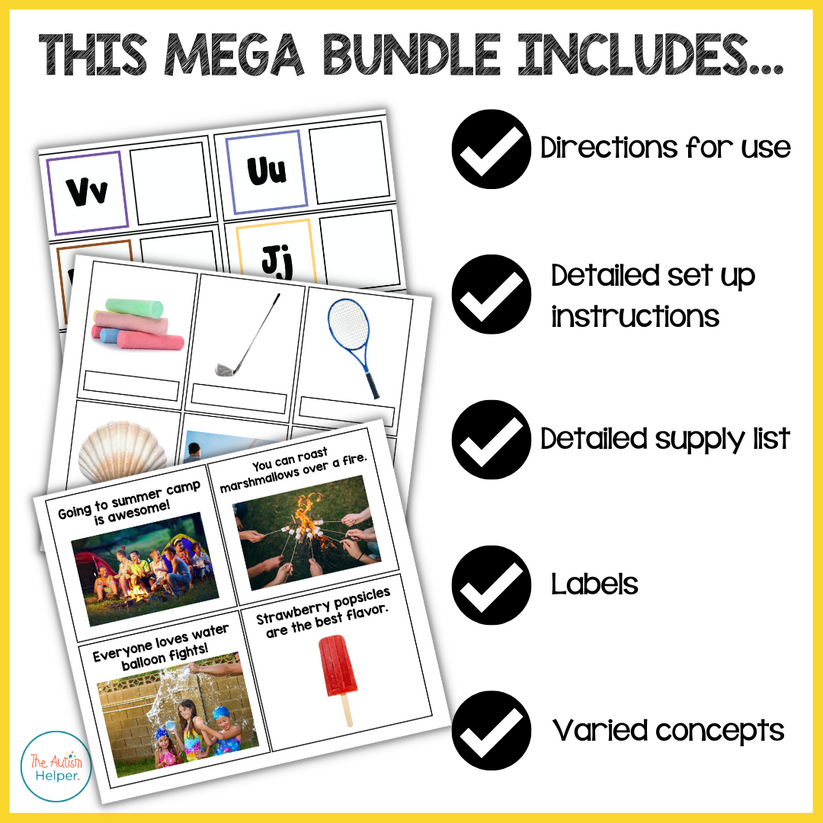 Summer Work Task Mega Pack – The Autism Helper