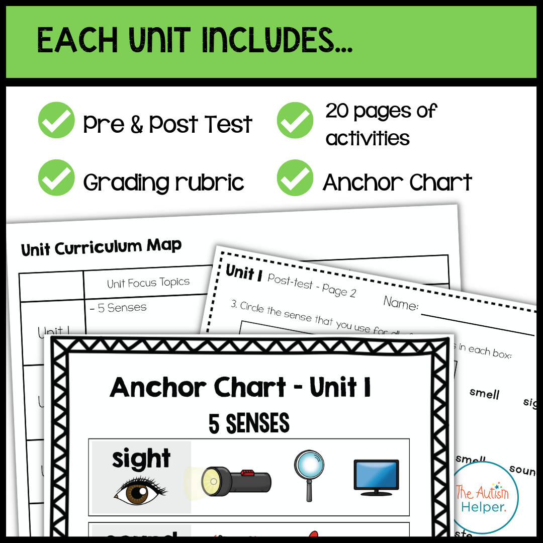 Science Leveled Daily Curriculum {LEVEL 2} – The Autism Helper