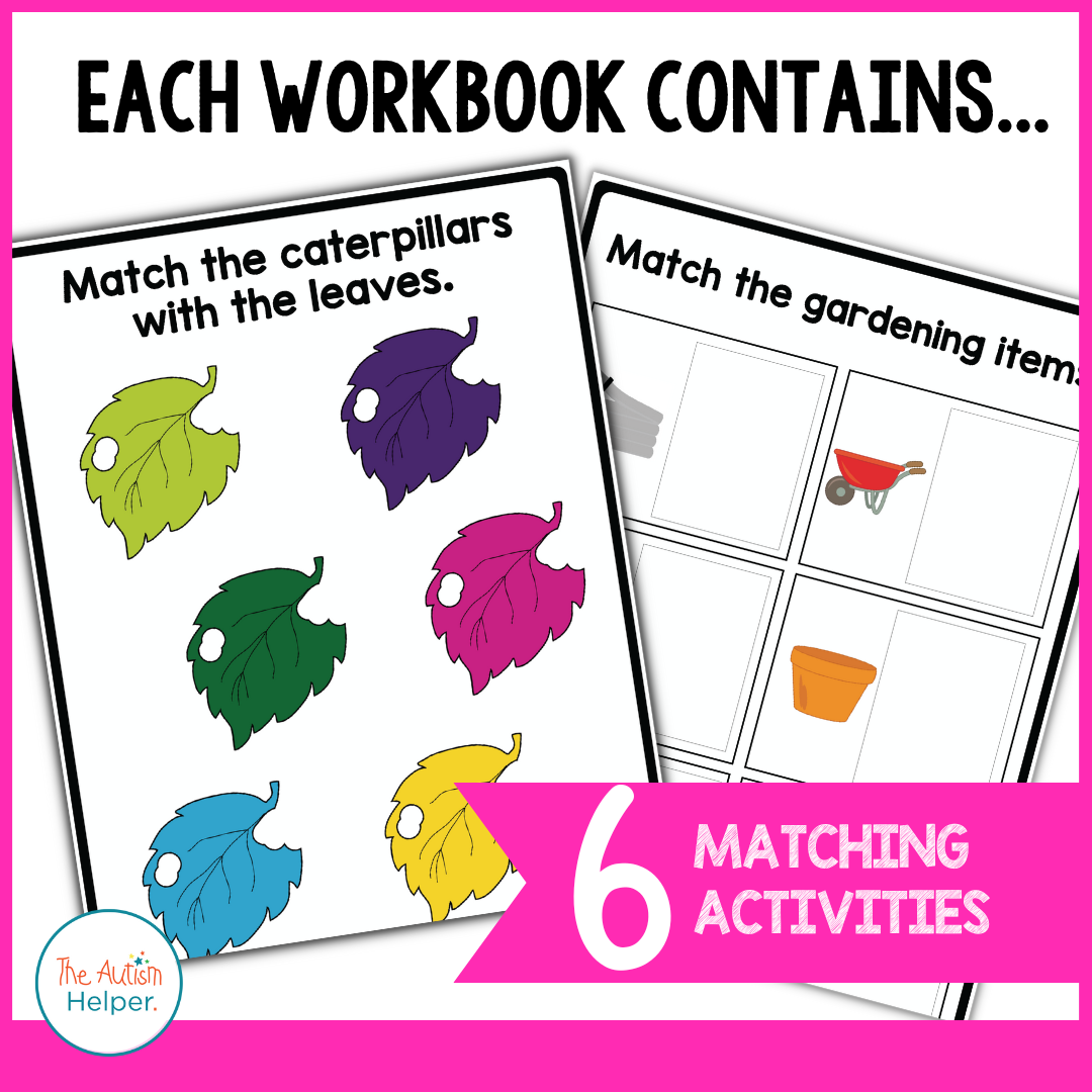Easy Matching Weekly Workbooks - Spring Edition – The Autism Helper