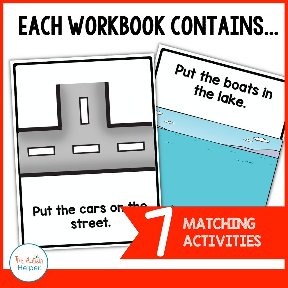 Easy Matching Weekly Workbooks - Transportation Edition – The Autism Helper