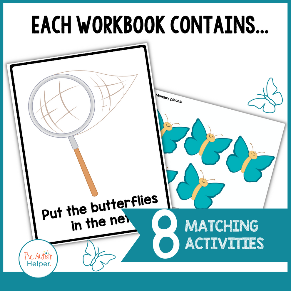 Easy Matching Weekly Workbooks - Animal Edition – The Autism Helper