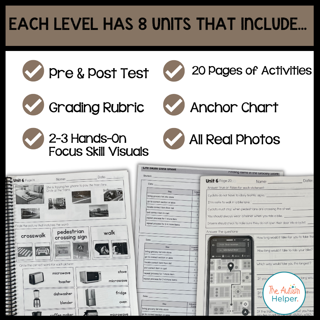 Life Skills Leveled Daily Curriculum {BUNDLE} – The Autism Helper