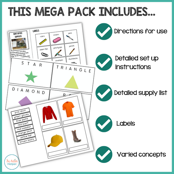 Work Task Mega Pack – The Autism Helper
