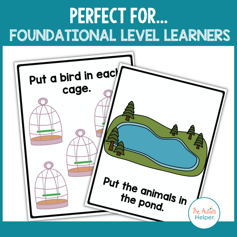 Easy Matching Weekly Workbooks - Animal Edition – The Autism Helper