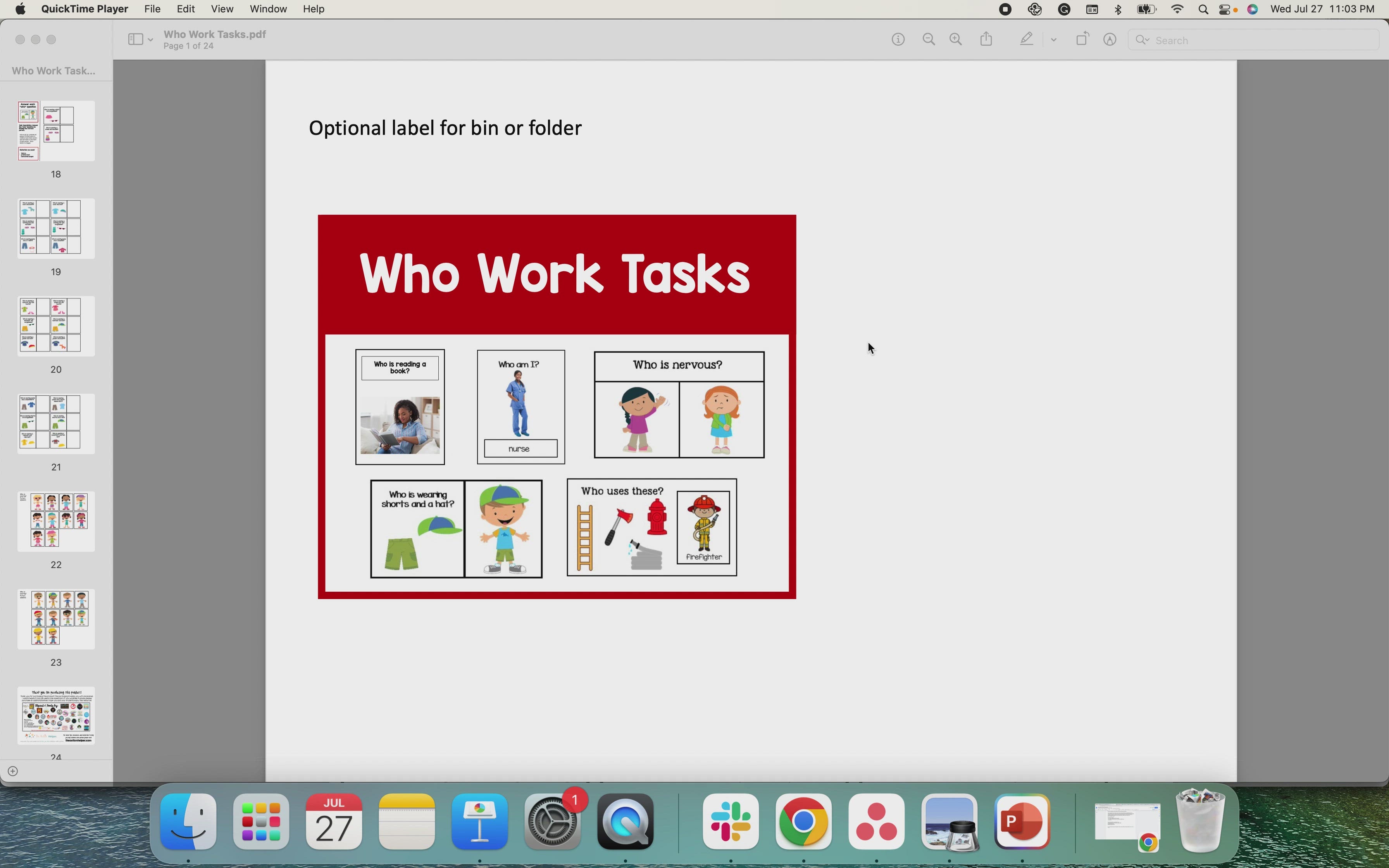 Who Question Unit – The Autism Helper