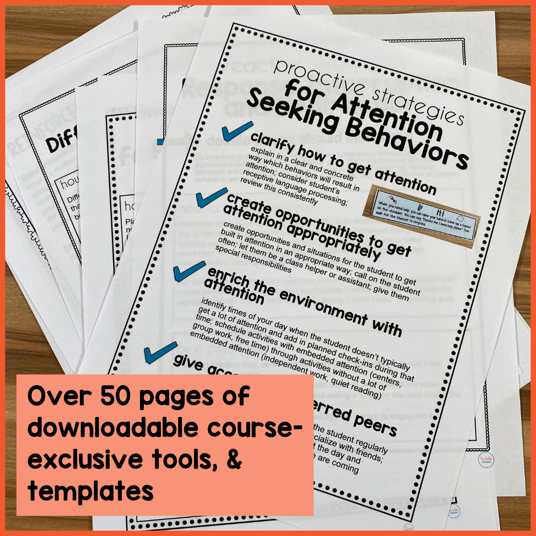 Behavior Change Course – The Autism Helper