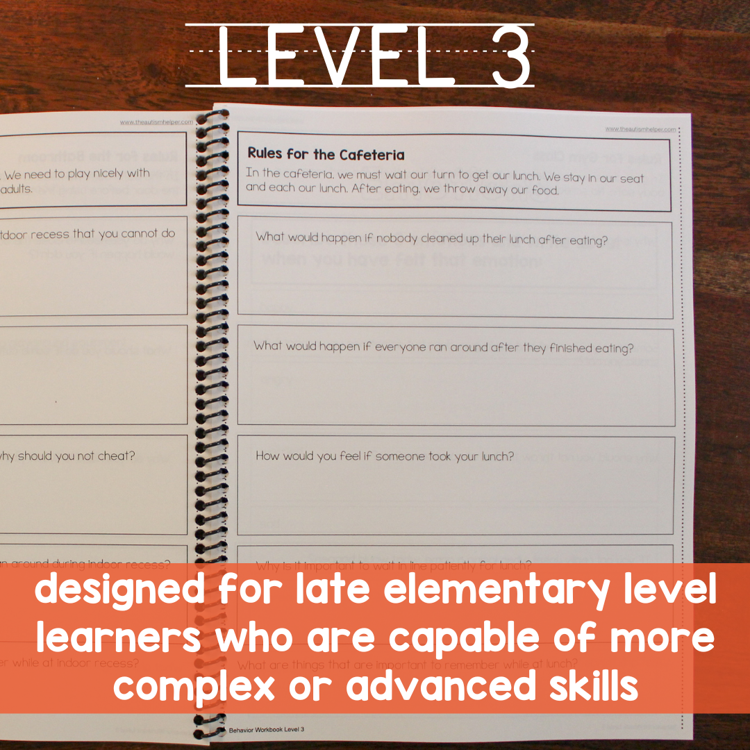 Positive Behavior Change Workbooks – The Autism Helper