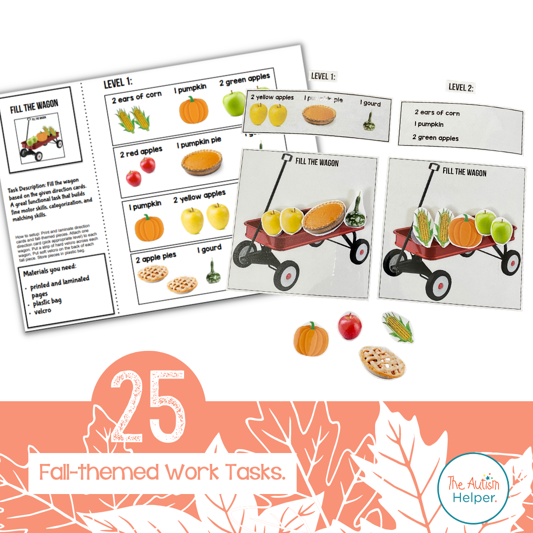 Fall Work Task Mega Pack – The Autism Helper