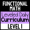 Functional Math Leveled Daily Curriculum {LEVEL 1} – The Autism Helper