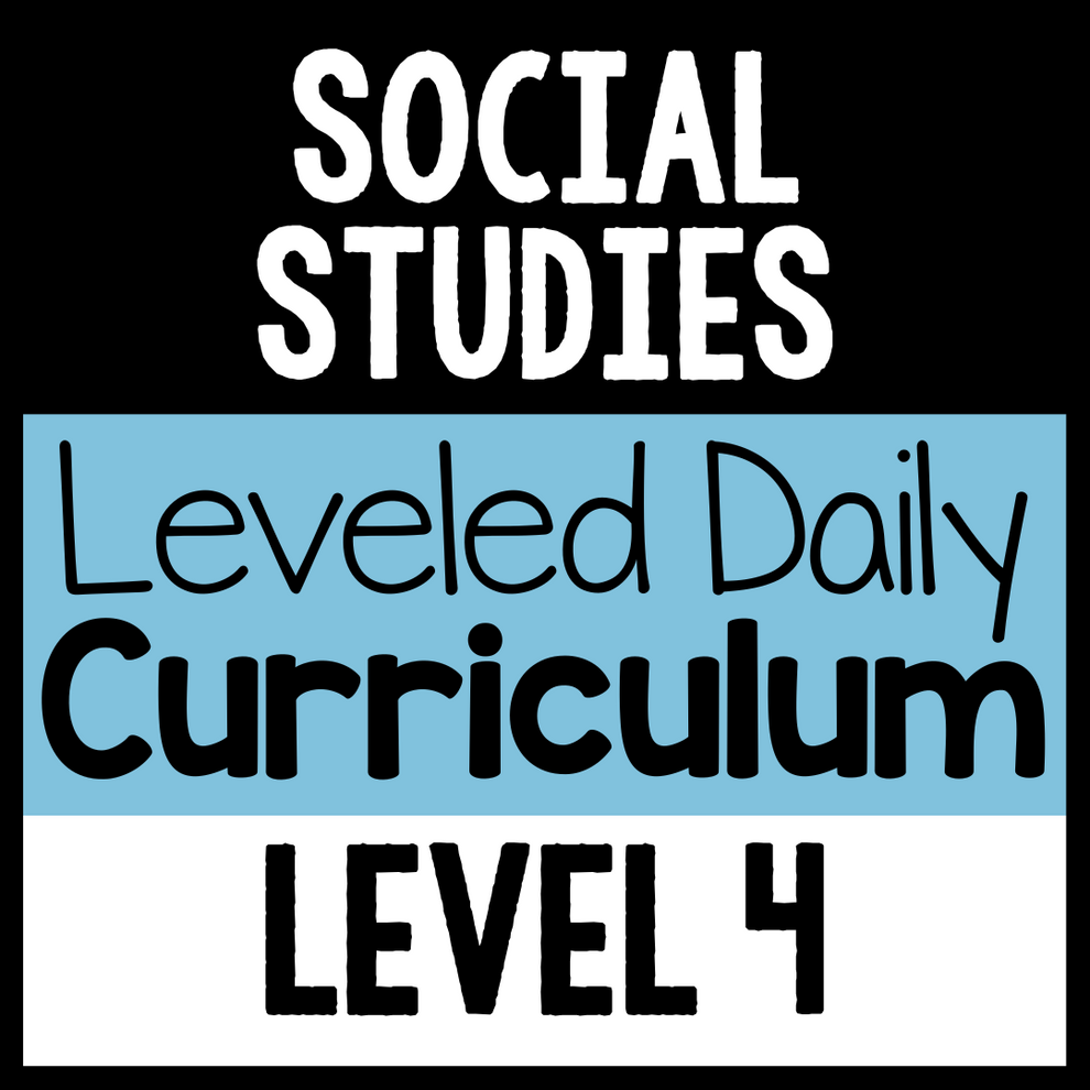 Social Studies Leveled Daily Curriculum {LEVEL 4} – The Autism Helper