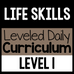 Life Skills Leveled Daily Curriculum {LEVEL 1} – The Autism Helper