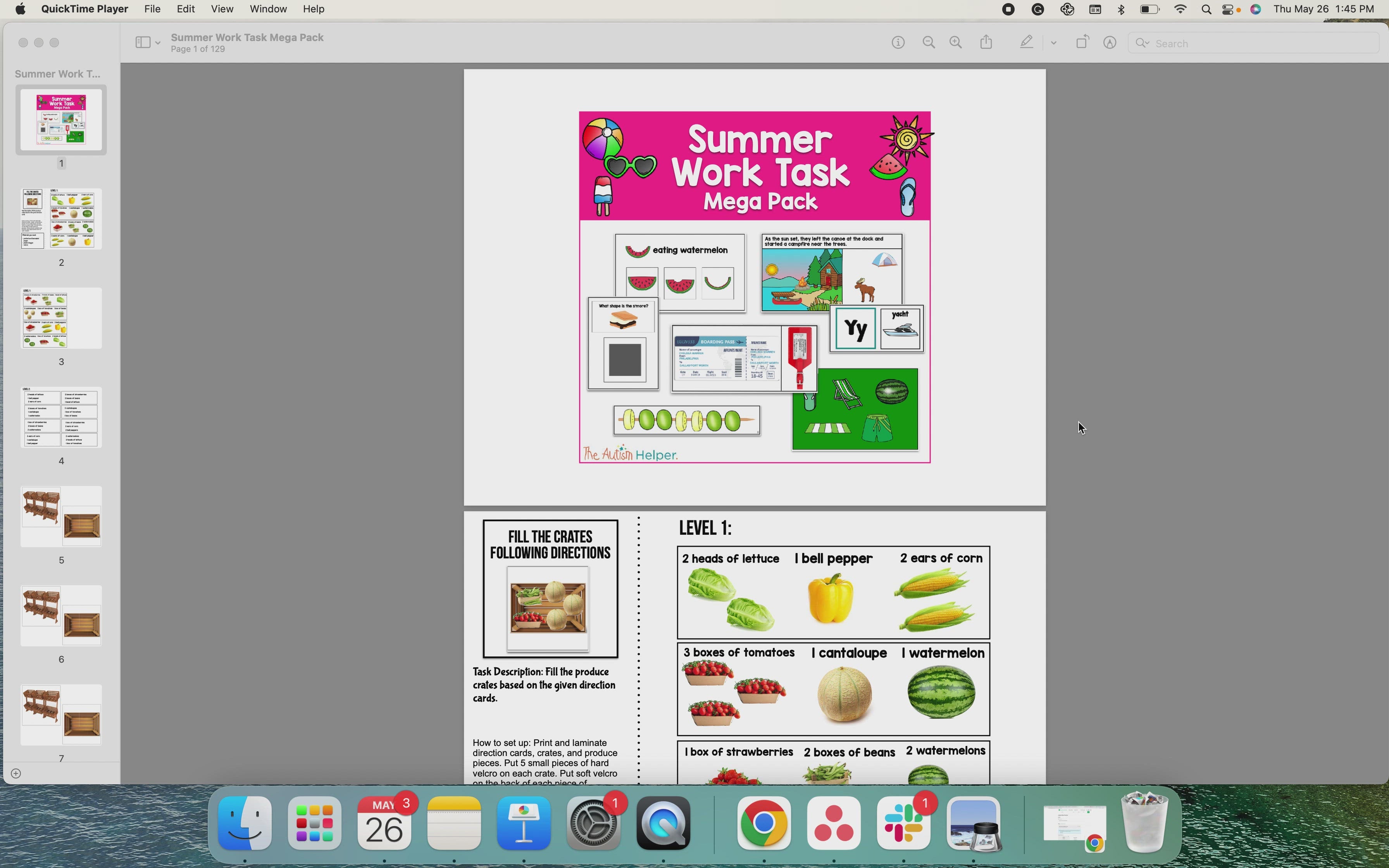 Summer Work Task Mega Pack – The Autism Helper