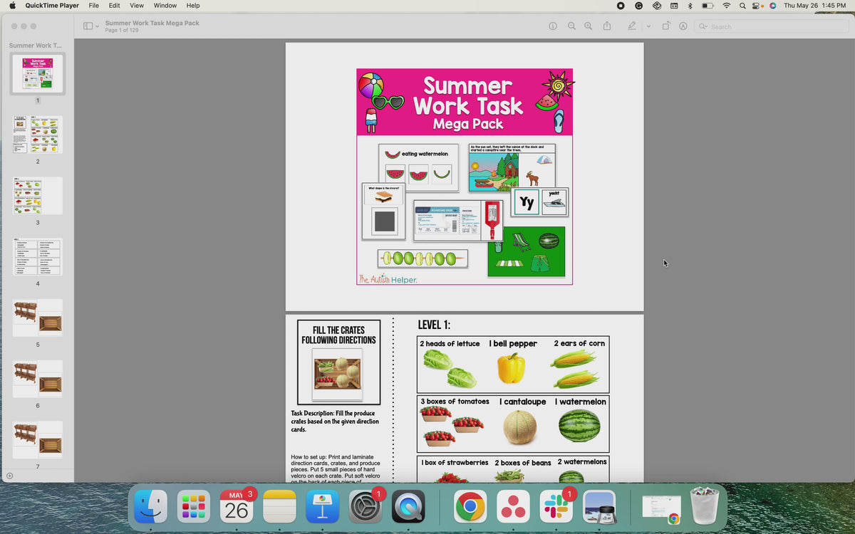 Summer Work Task Mega Pack – The Autism Helper