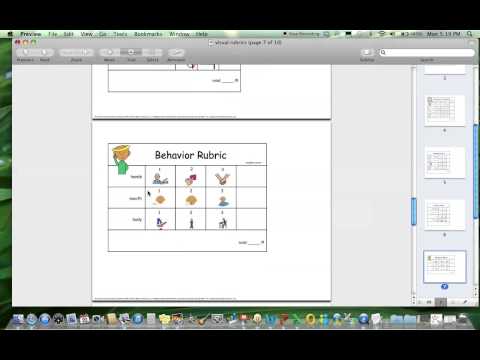 Visual Rubrics for Special Education – The Autism Helper