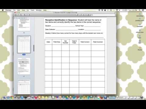 Editable Discrete Trial Data & Goal Sheets Set 3 – The Autism Helper