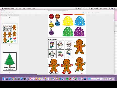 Easy Matching Weekly Workbooks - Christmas Edition – The Autism Helper