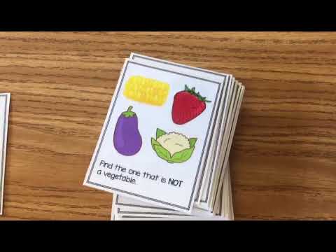Non-Example and Negation Task Cards – The Autism Helper