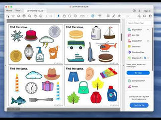 VB-MAPP Task Cards: Visual Perceptual Skills & Match to Sample Level 2 ...
