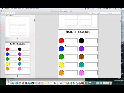 Anchor Chart Matching File Folder Activities – The Autism Helper