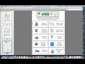 Wh- Question Bingo – The Autism Helper