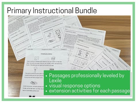Toolkit: Primary Reading Instructional Bundle – The Autism Helper