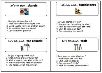 Let's Talk About... {Visual Conversation Starters for Special Educatio ...