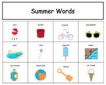 Summer Themed Vocabulary Mini Unit – The Autism Helper