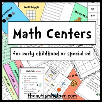 10 Math Centers for Special Education – The Autism Helper