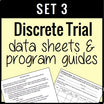 Editable Discrete Trial Data & Goal Sheets Set 3 – The Autism Helper