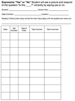 Discrete Trial Goal Sheets and Data Forms Set 3 {EDITABLE} – The Autism ...