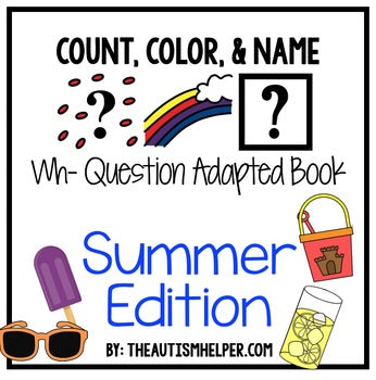 How Many? What Color? What? Adapted Book {SUMMER} – The Autism Helper
