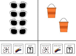 How Many? What Color? What? Adapted Book {SUMMER} – The Autism Helper