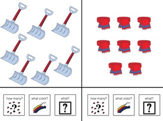 How Many? What Color? What? Adapted Book {WINTER} – The Autism Helper