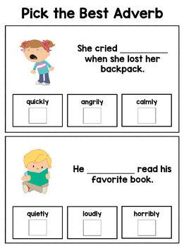 Adverb Adapted Book Series – The Autism Helper